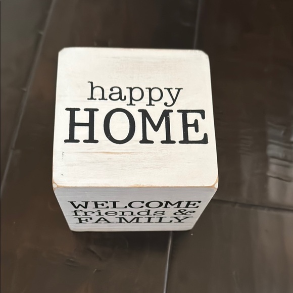 Accents | White Wooden Block Decor | Poshmark